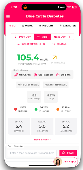 Blue Circle Diabetes App | Track BG, Connect, Learn